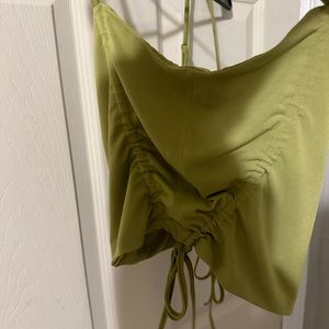 12th Tribe | Tops | Matcha Green Cropped Tied Tank | Poshmark